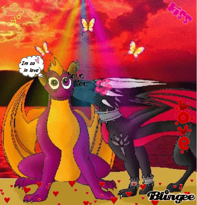 Spyro And Cynder Kiss