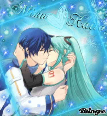 Hatsune Miku And Kaito Kiss