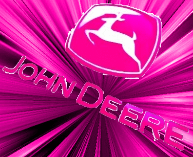 Pink John Deere Logo Wallpaper