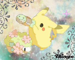 Pikachu And Shaymin