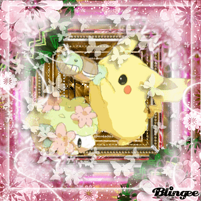Pikachu And Shaymin
