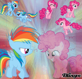 Rainbow Dash And Pinkie Pie Kiss