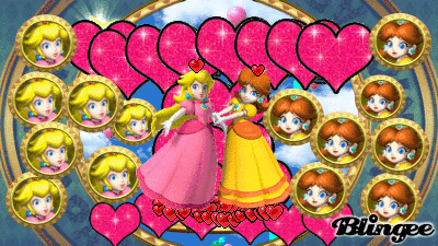 Princess Daisy And Princess Peach Kissing